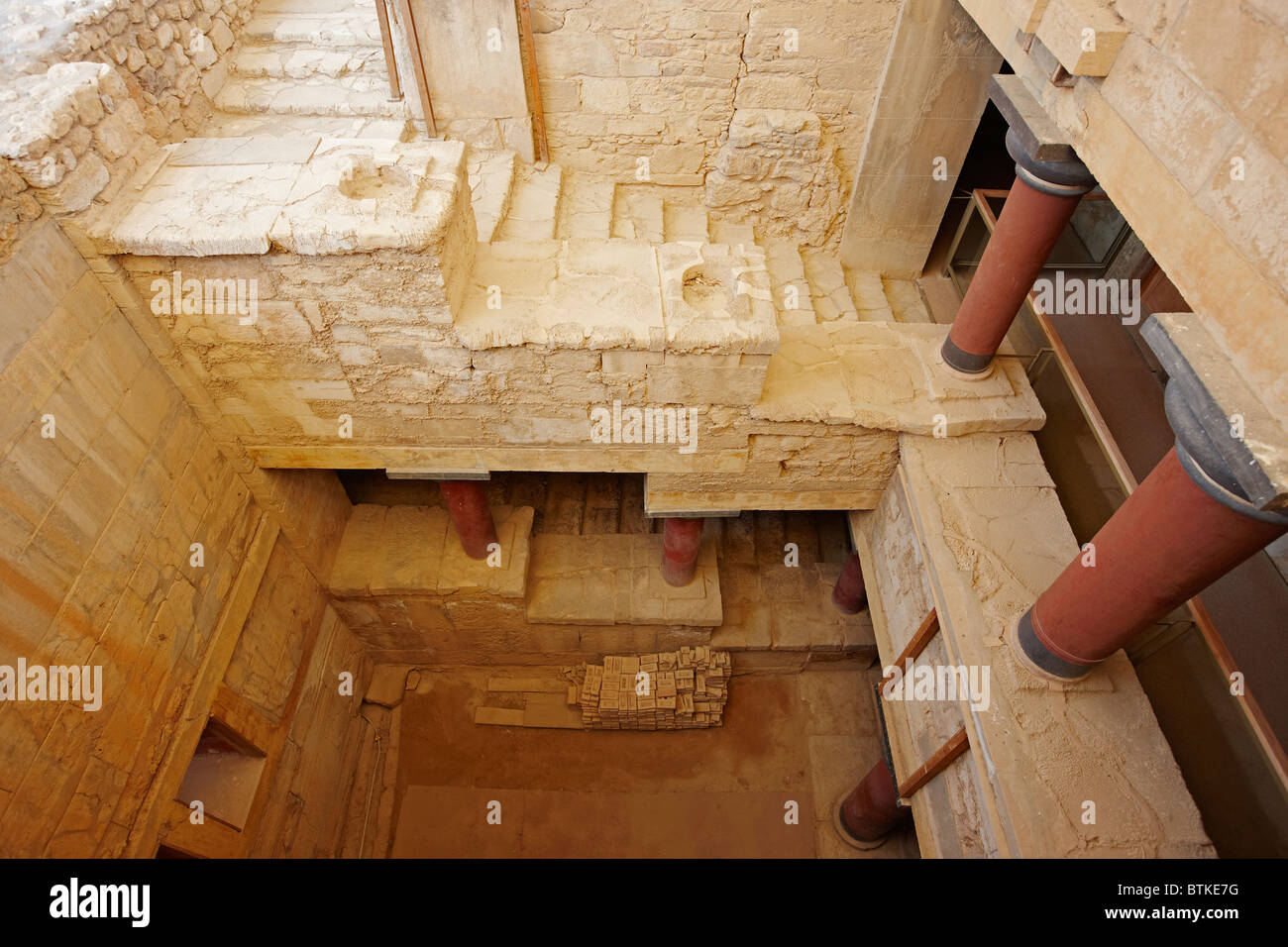 Palace Complex At Knossos East Wing Stairwell