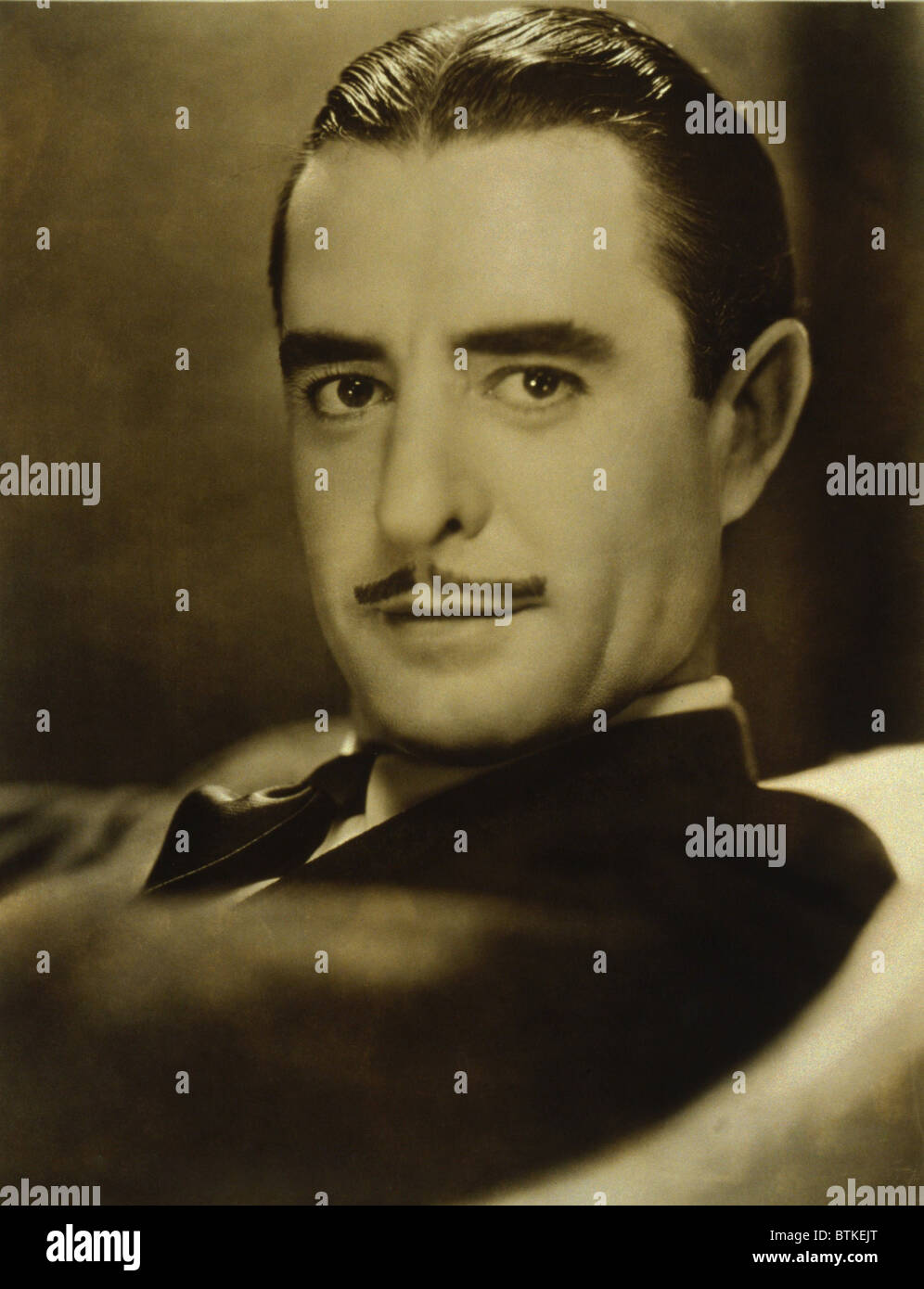 John Gilbert (1899-1936), silent screen star in a publicity portrait ...