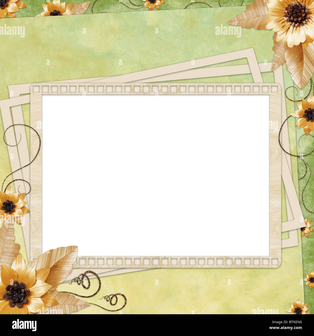 Framework for invitation or congratulation Stock Photo - Alamy