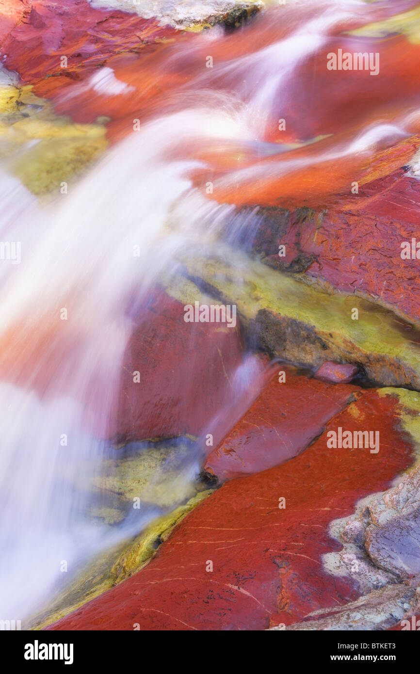 Red Rock Canyon - Waterton National Park, Alberta, Canada Stock Photo ...