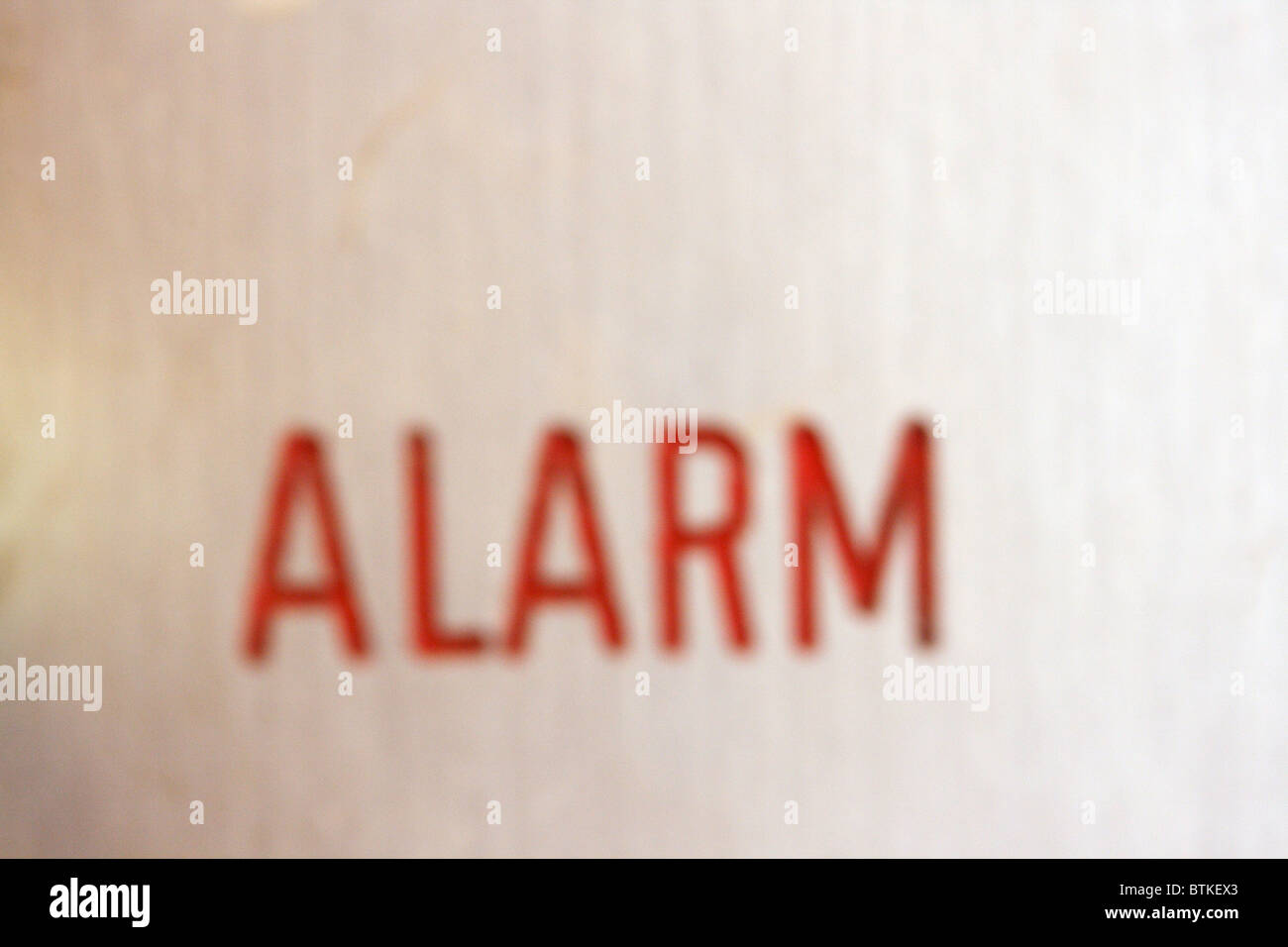 An activated alarm Stock Photo - Alamy