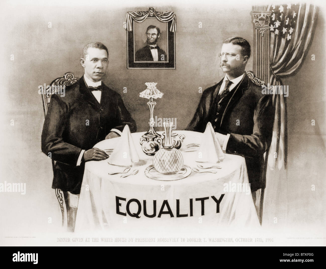 Booker t washington roosevelt hi-res stock photography and images - Alamy