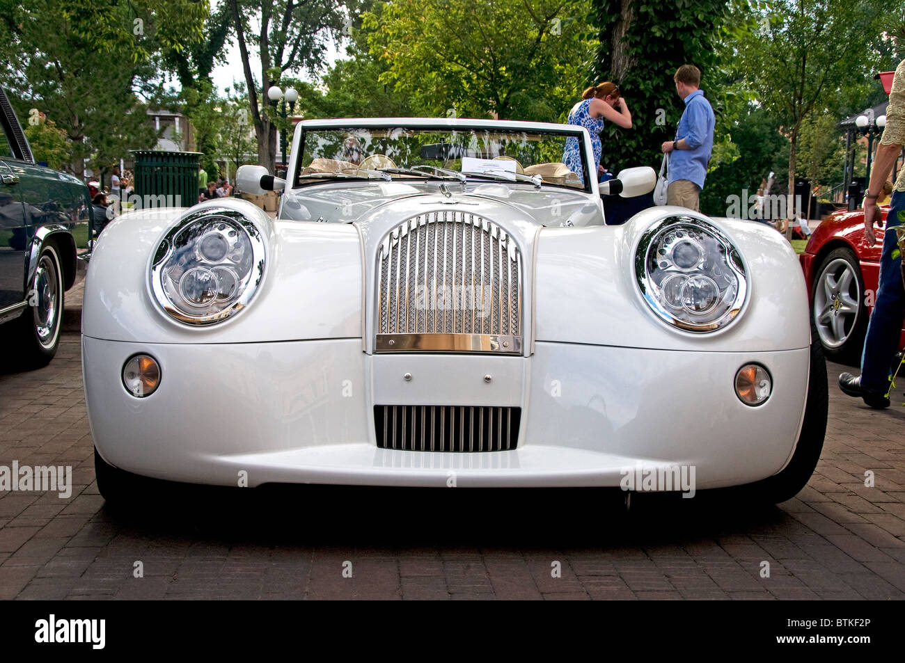 Exotic white car hi-res stock photography and images - Alamy