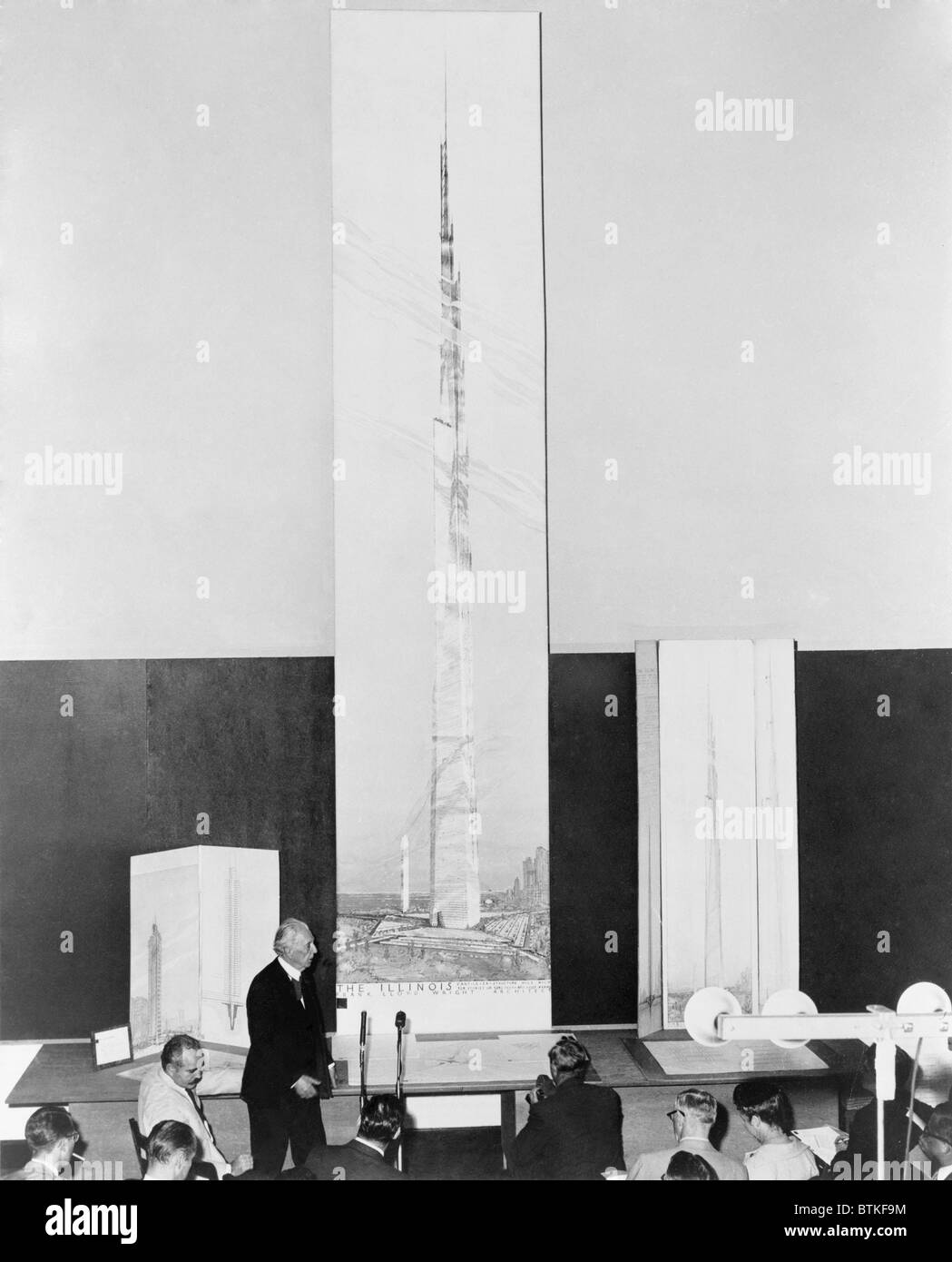 Frank Lloyd Wright (1867-1959), American architect and others were ...