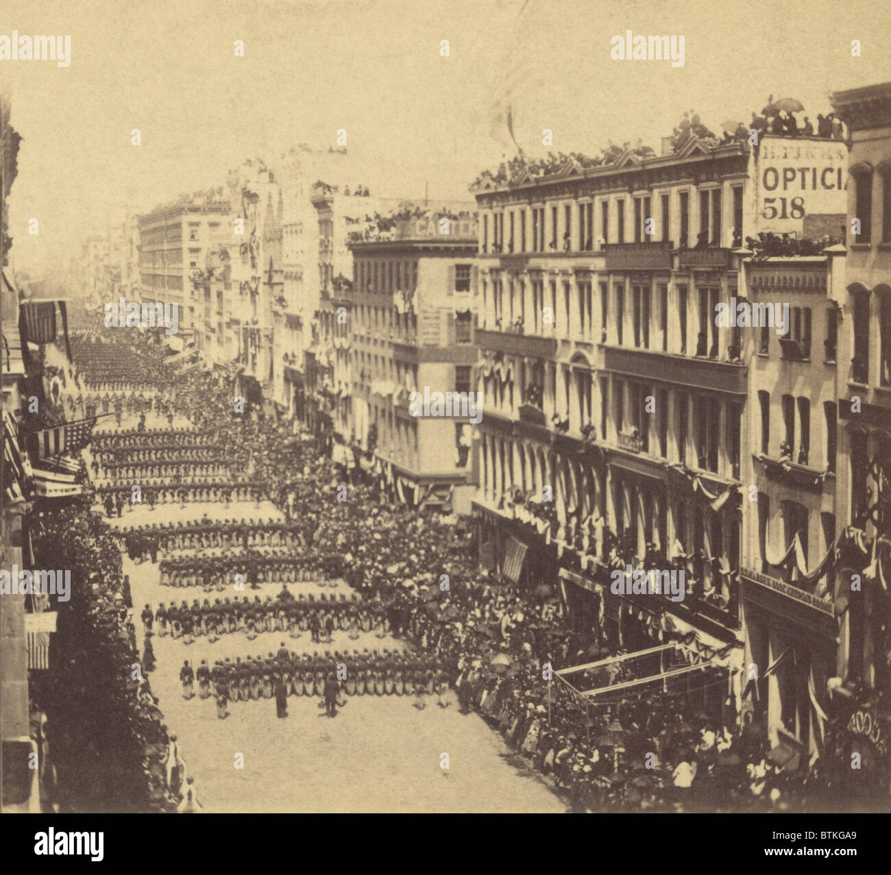 Abraham lincoln funeral procession hi-res stock photography and images ...