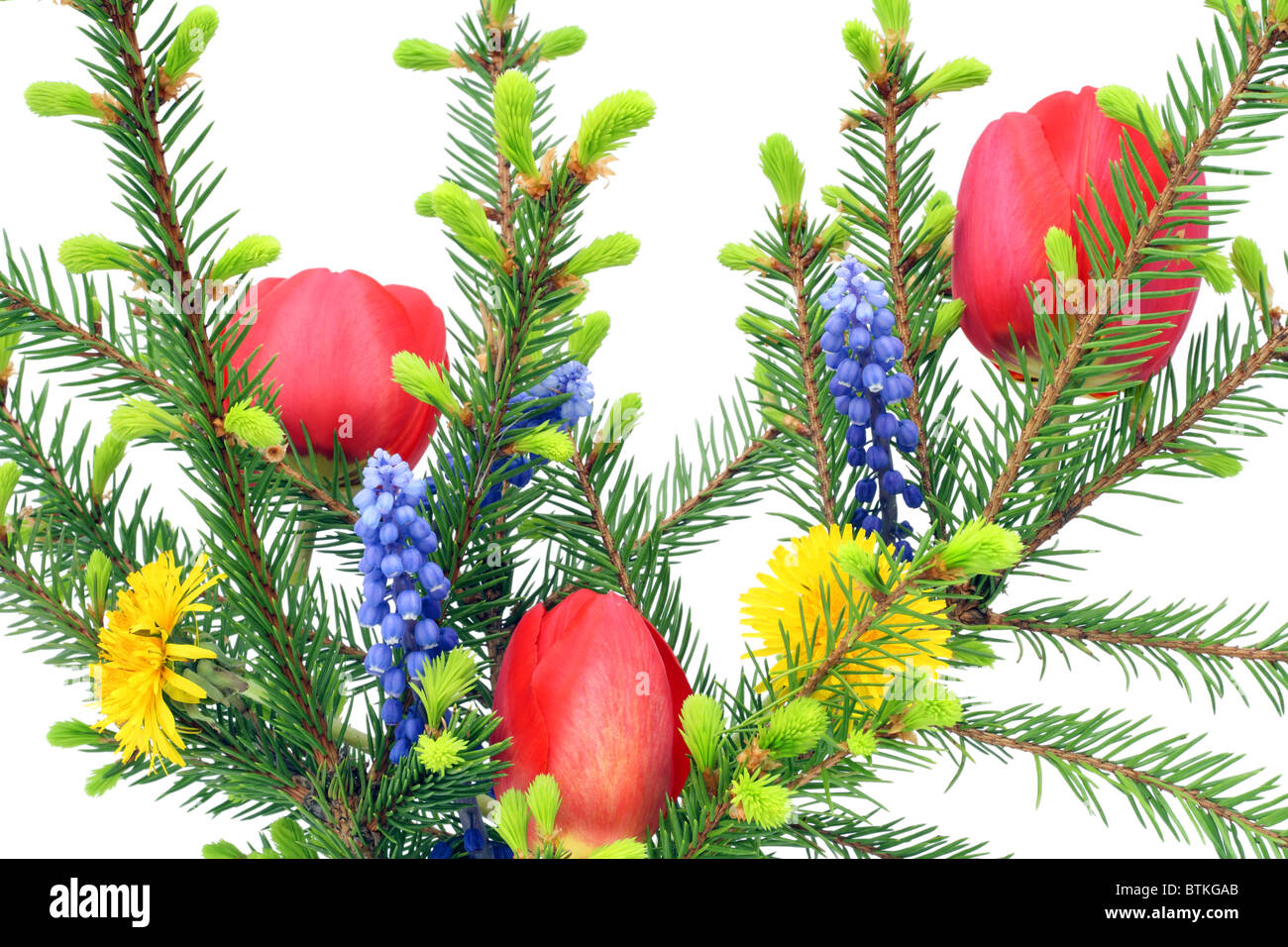 Alternative Christmas garland Stock Photo - Alamy