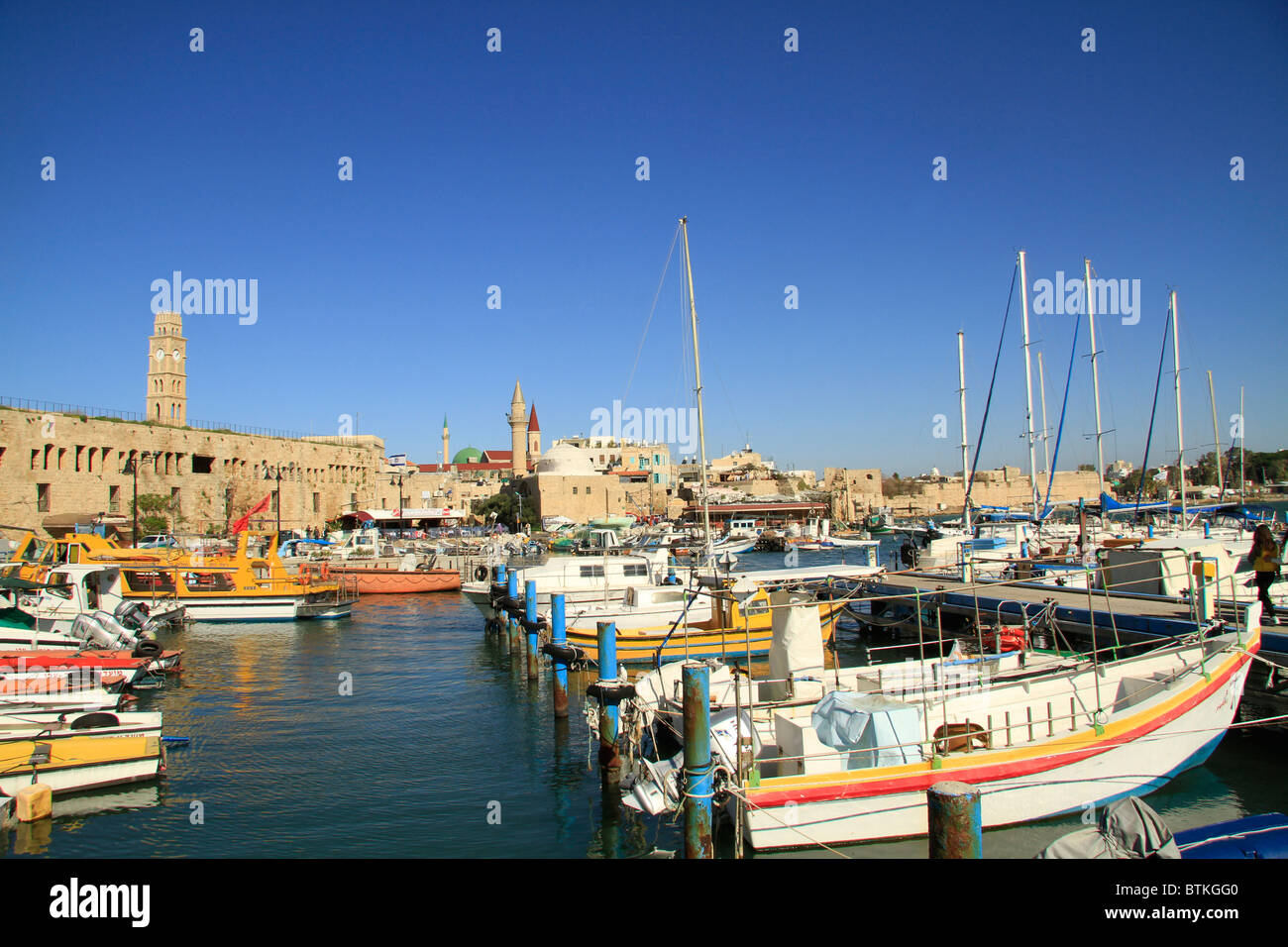 Israel, the port of Acco Stock Photo - Alamy