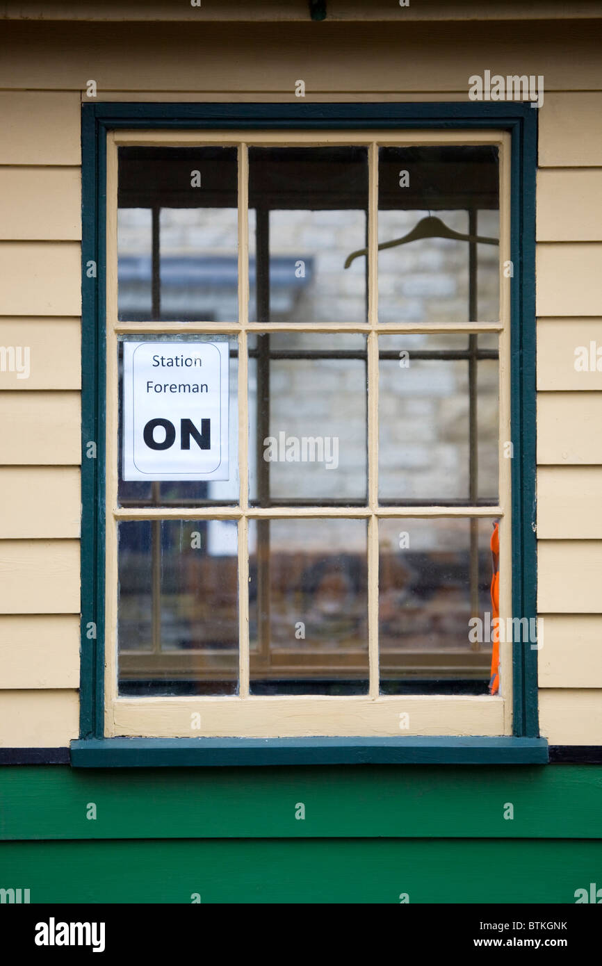 Station Foreman Sign Train Station Pickering North Yorkshire England UK ...