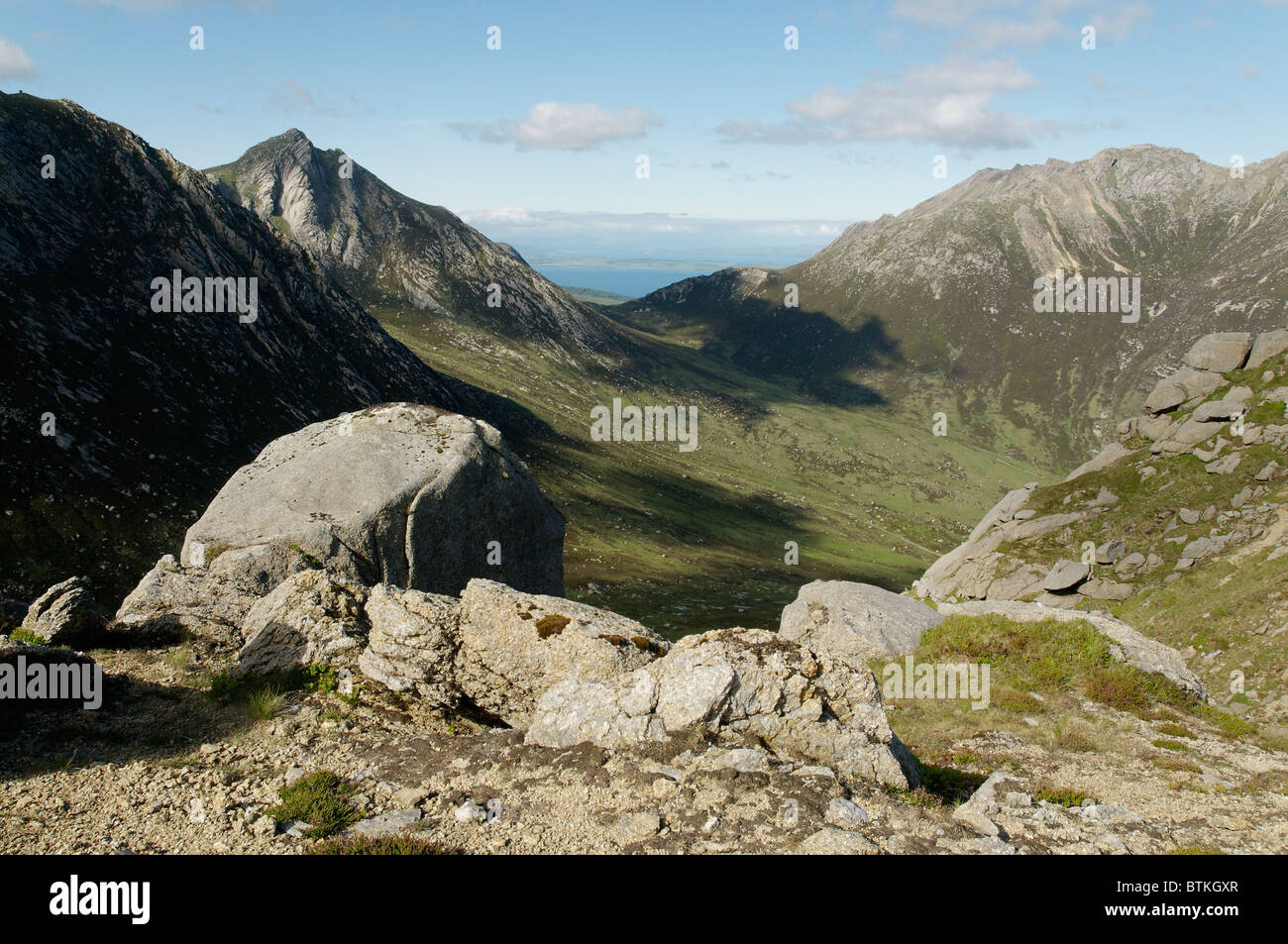 Cir Mhor, North Goatfell and Glen Rosa seen from Beinn a Chliabhain ...