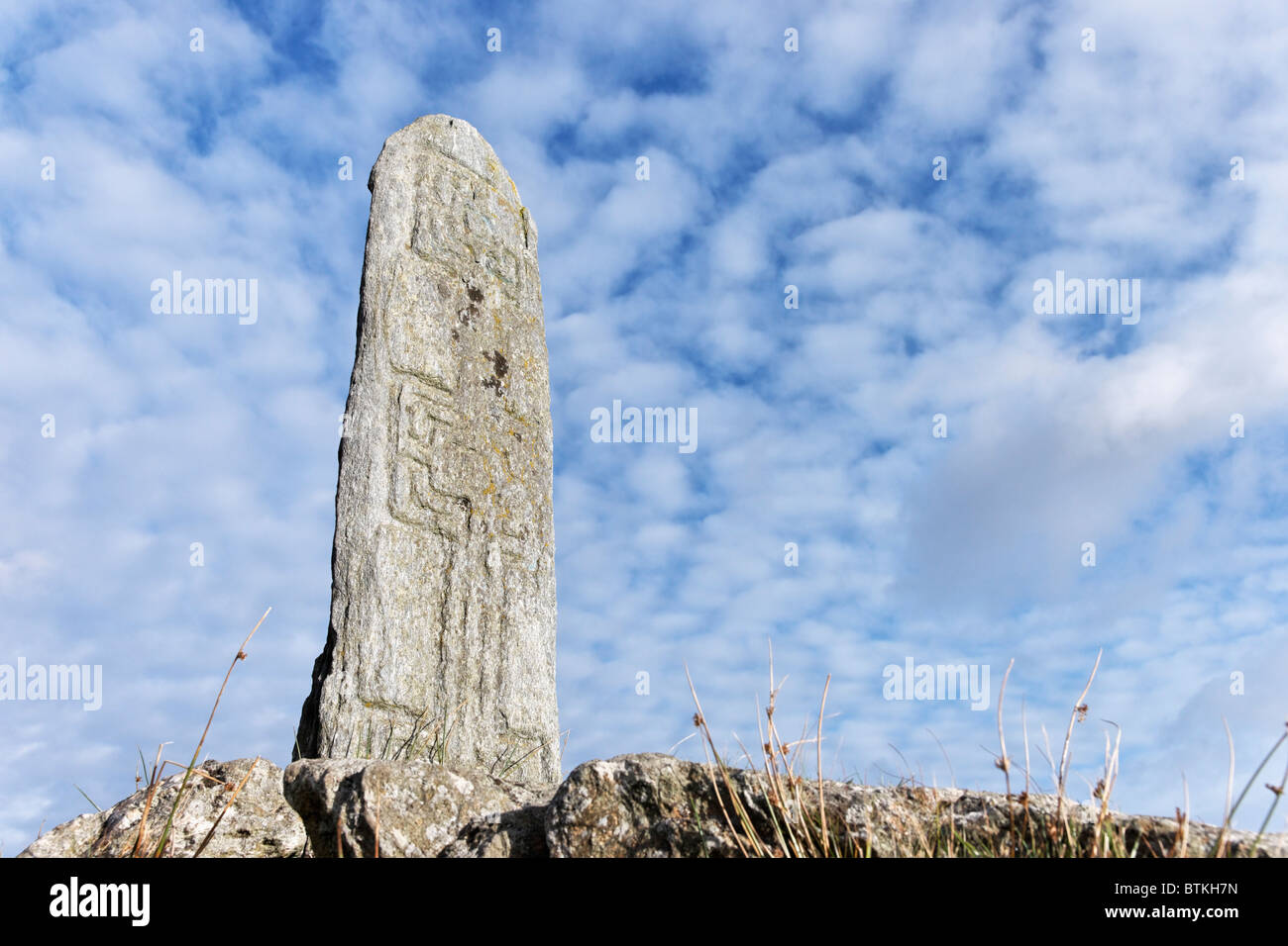 East face cross pillar glencolmcille hi-res stock photography and ...