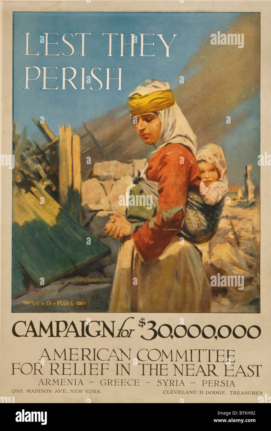 World War I poster. Lest they perish Campaign for $30,000,000 by the ...