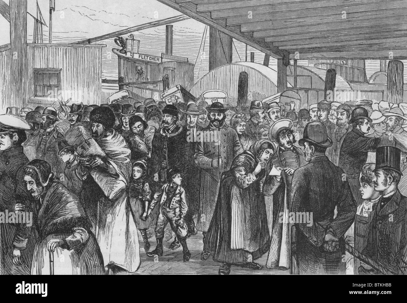 Immigrants in 1880s hi-res stock photography and images - Alamy
