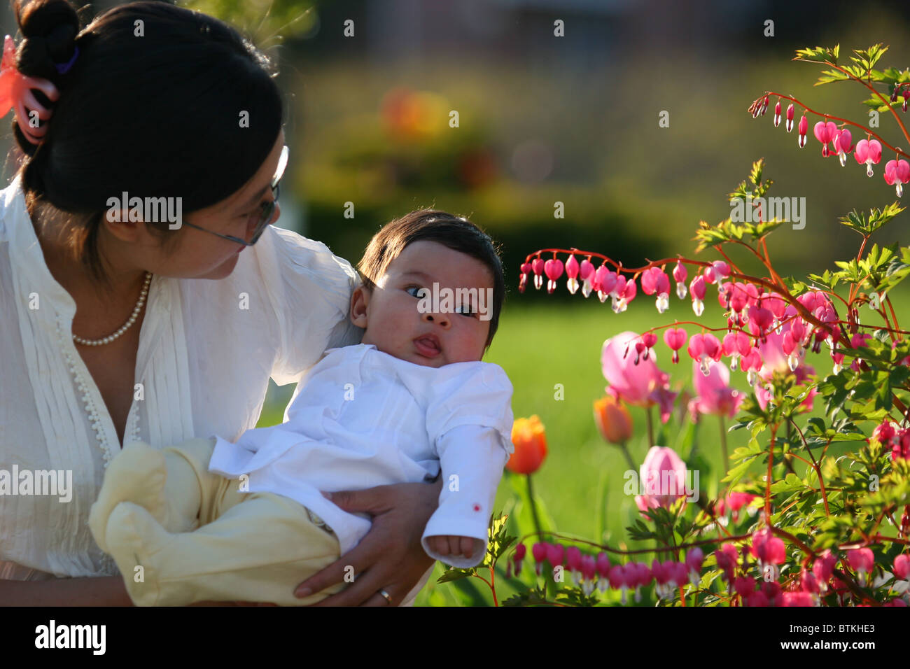 Mother and her baby in spring, Ontario, Canada Stock Photo - Alamy