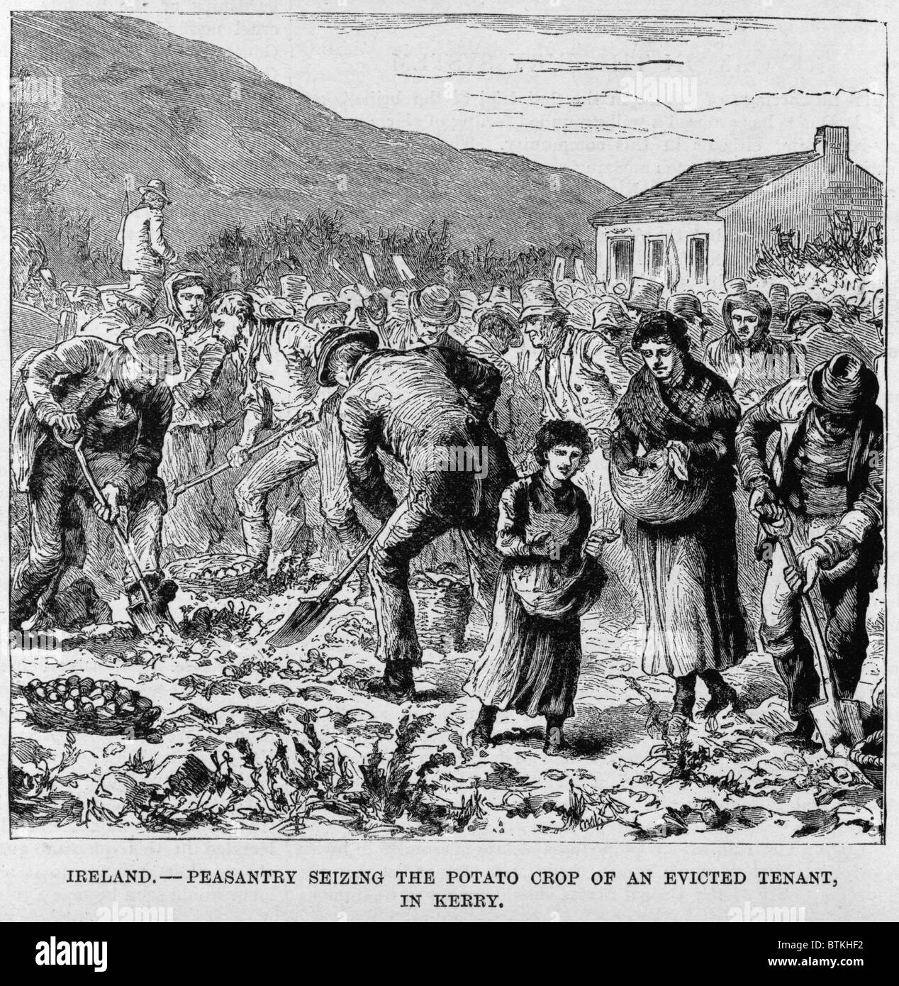 Irish peasant farmers Black and White Stock Photos & Images - Alamy