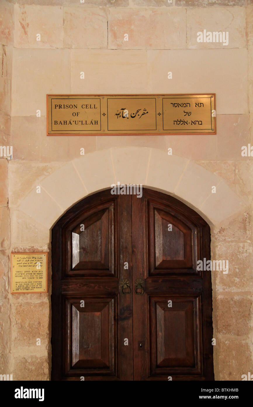 Israel, Acco, the Underground Prisoners Prison, cell of the Baha'U’llah ...