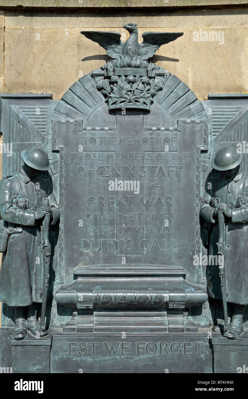Close up of the memorial to Phoenix Staff at the National Memorial ...