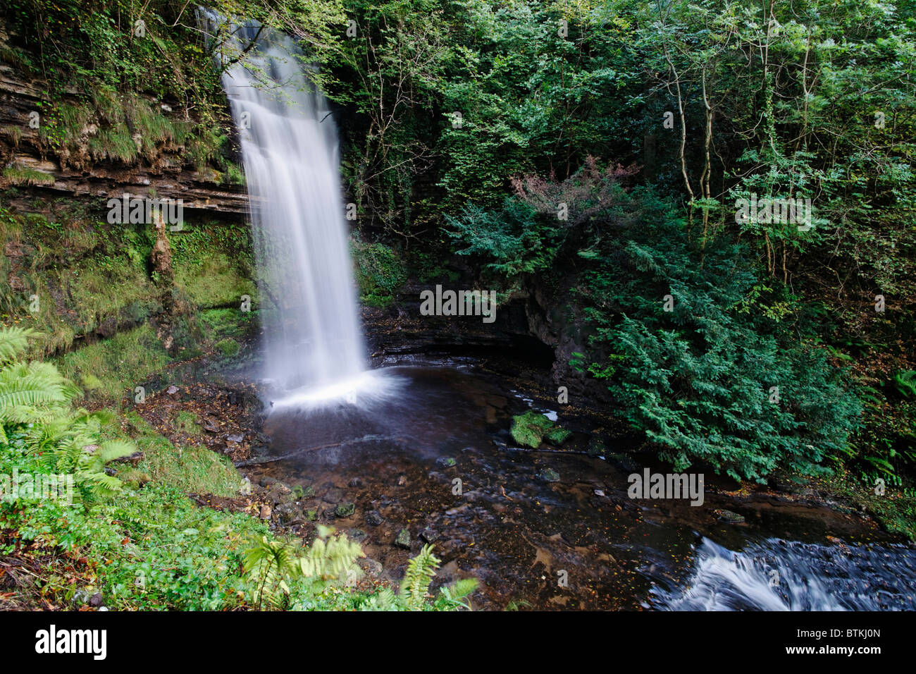 Glencar Waterfall, County Leitrim, Connaught, Ireland. The poet Yeats ...