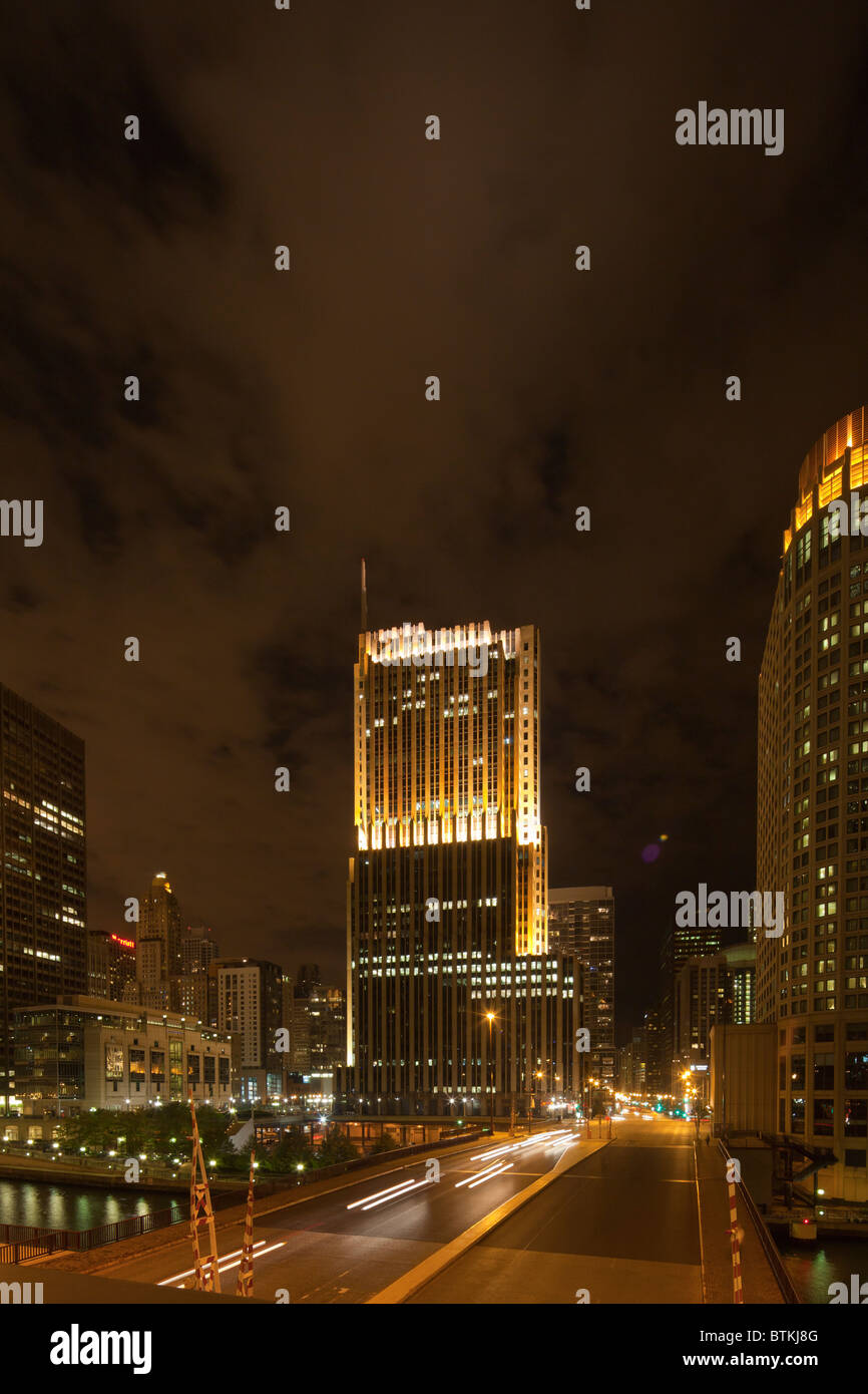 view of the NBC Tower, North Columbus Drive, Chicago, Illinois, USA ...