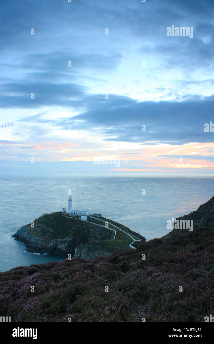 traditional view of south stack, north wales Stock Photo - Alamy