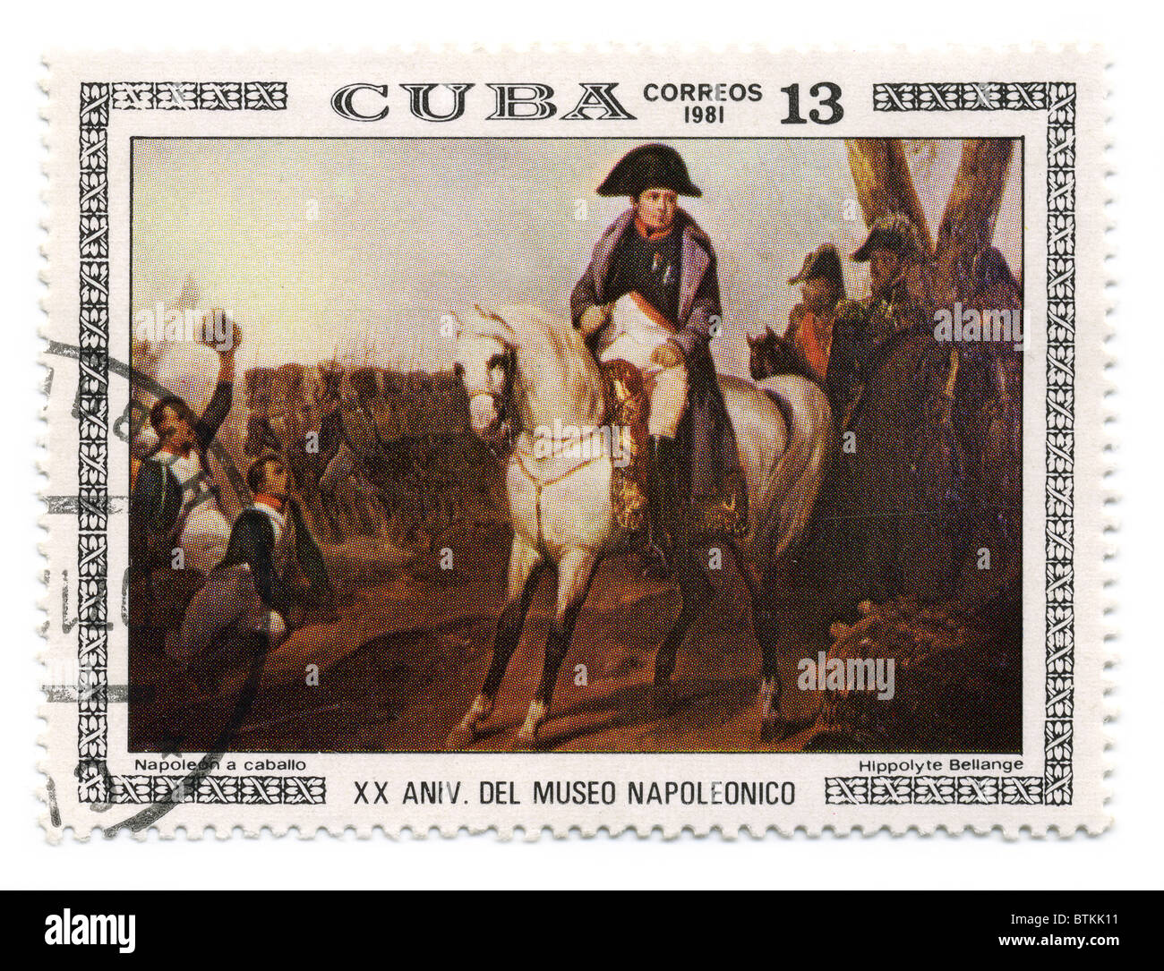 CUBA - CIRCA 1981: A stamp printed in CUBA shows image of the Napoleon ...