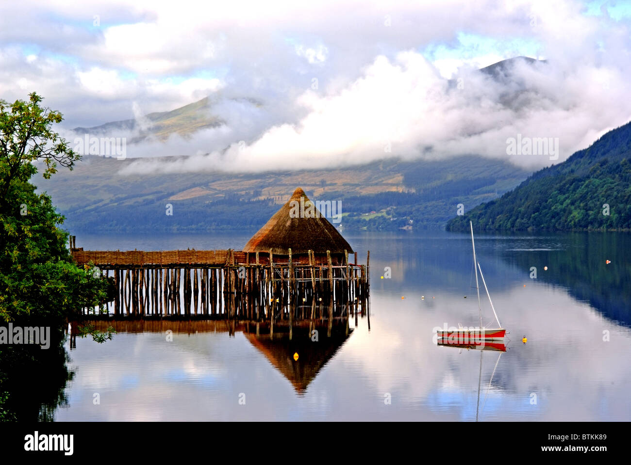 UK Scotland Tayside Perthshire Loch Tay and Ben Lawers near Kenmore ...