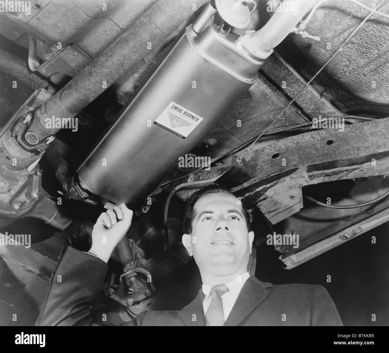 An early predecessor of emission control devices for cars is introduced ...