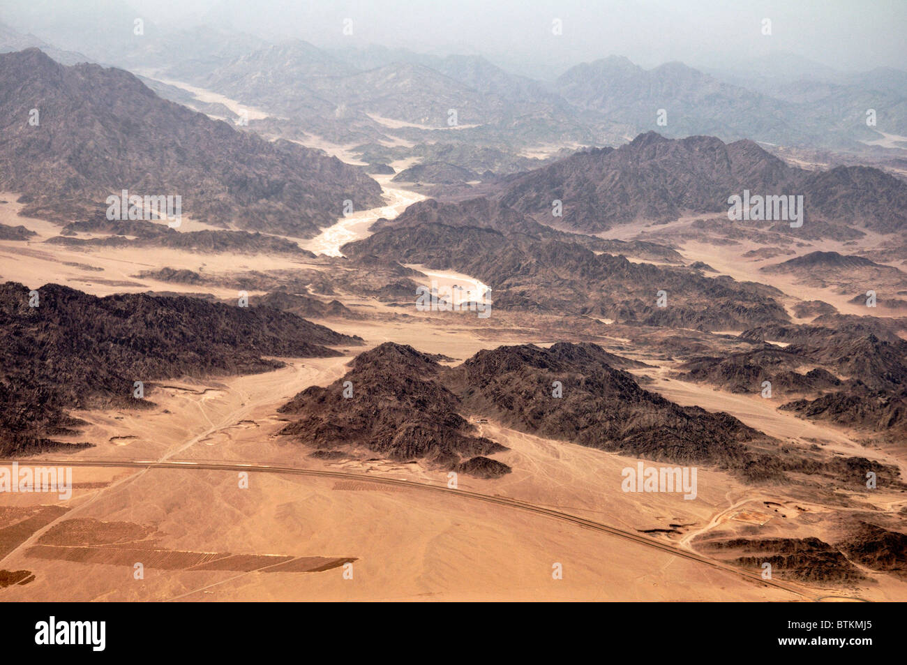 Aerial view of the egyptian mountains and plateaus Stock Photo - Alamy