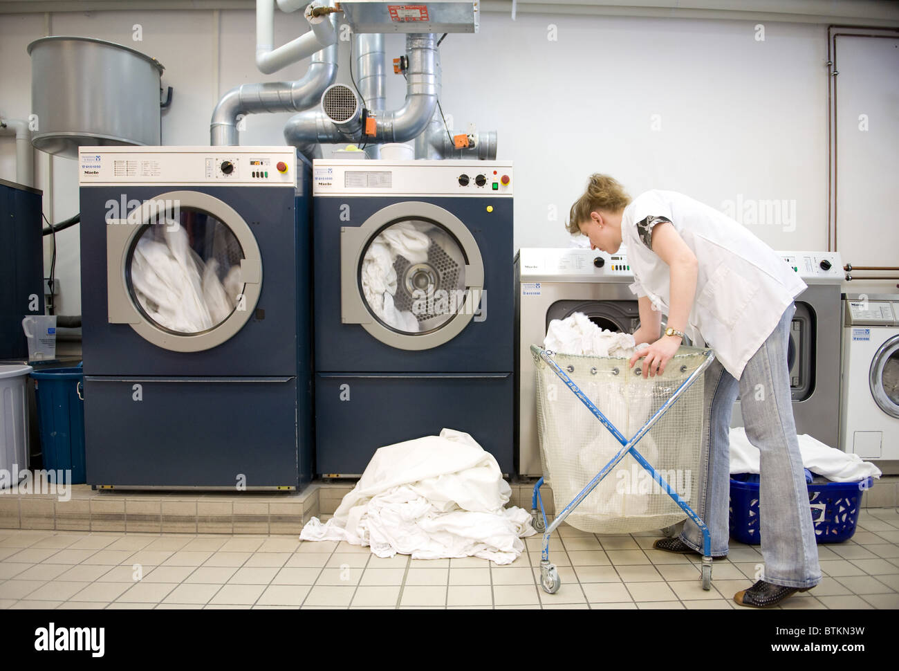 In a laundry, Berlin, Germany Stock Photo - Alamy