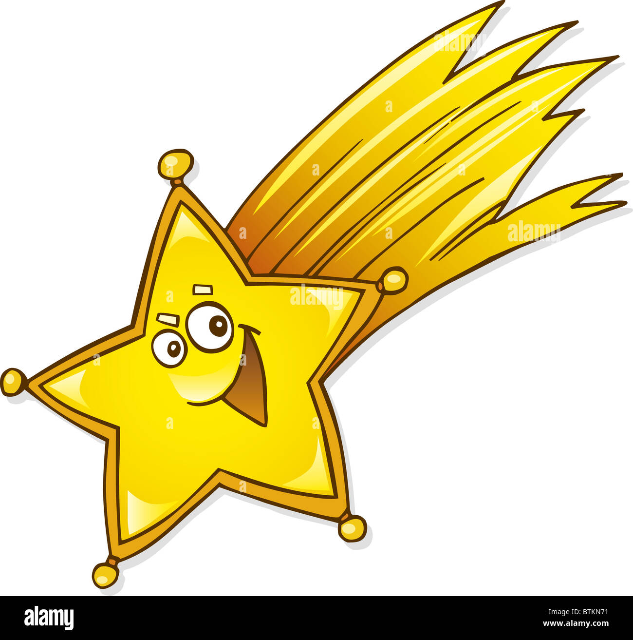 llustration of funny christmas star Stock Photo - Alamy