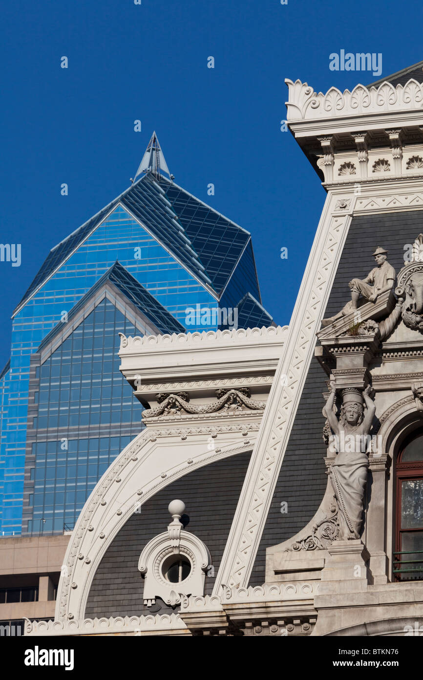 detail of Philadelphia City Hall, Philadelphia, Pennsylvania, USA, and ...
