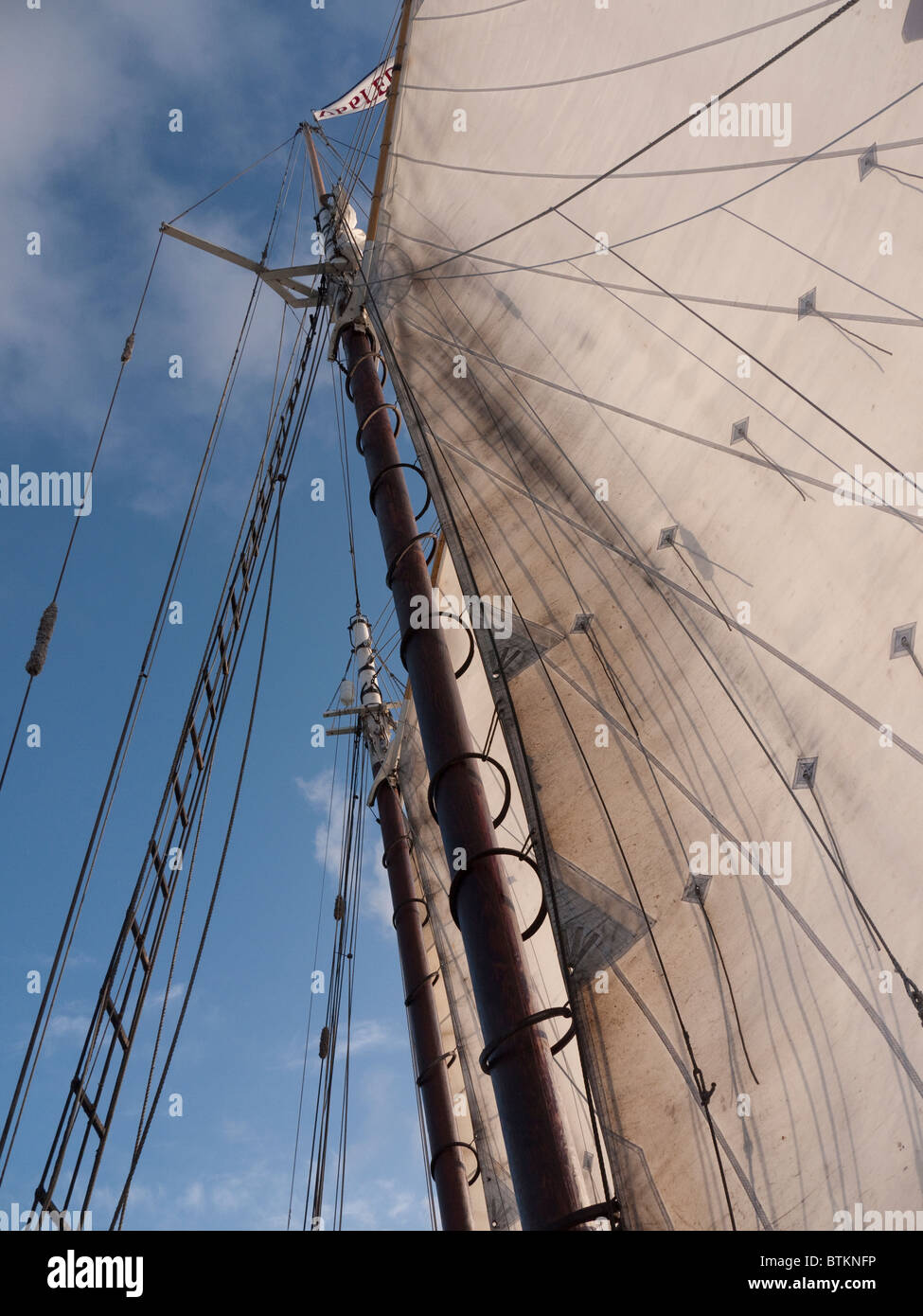 Sailing Ship the Schooner Appledore off Key West in Florida USA Stock ...