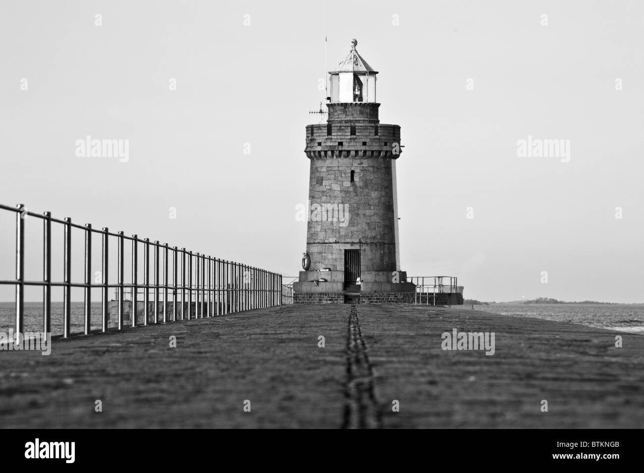 The Castle Cornet Lighthouse in Guernsey Stock Photo - Alamy