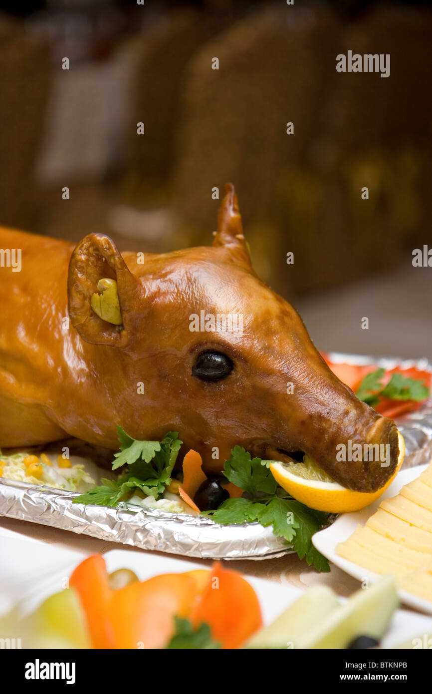 Pig blood cook hi-res stock photography and images - Alamy