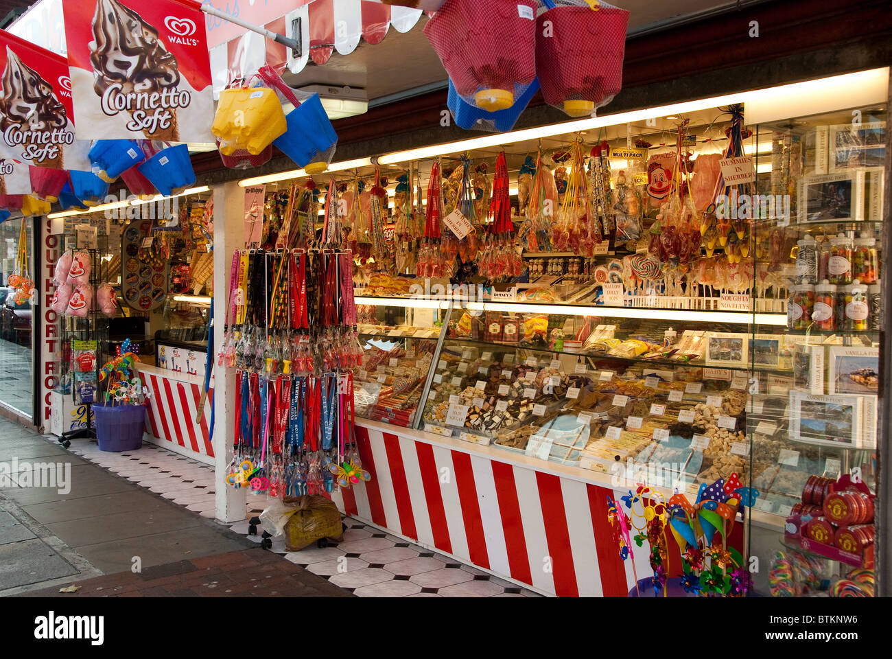 Town Centre Sweet Shop Stock Photo - Alamy
