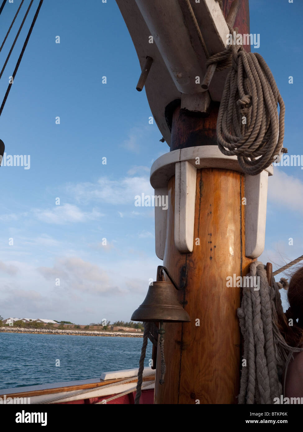 Sailing Ship the Schooner Appledore off Key West in Florida USA Stock ...