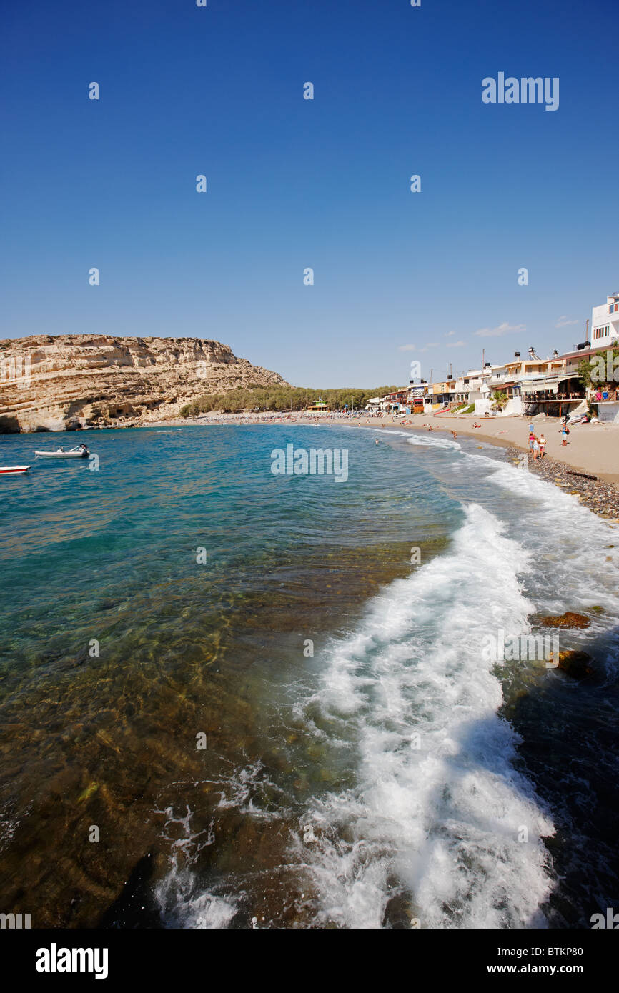 Matala Beach. Crete, Greece Stock Photo - Alamy