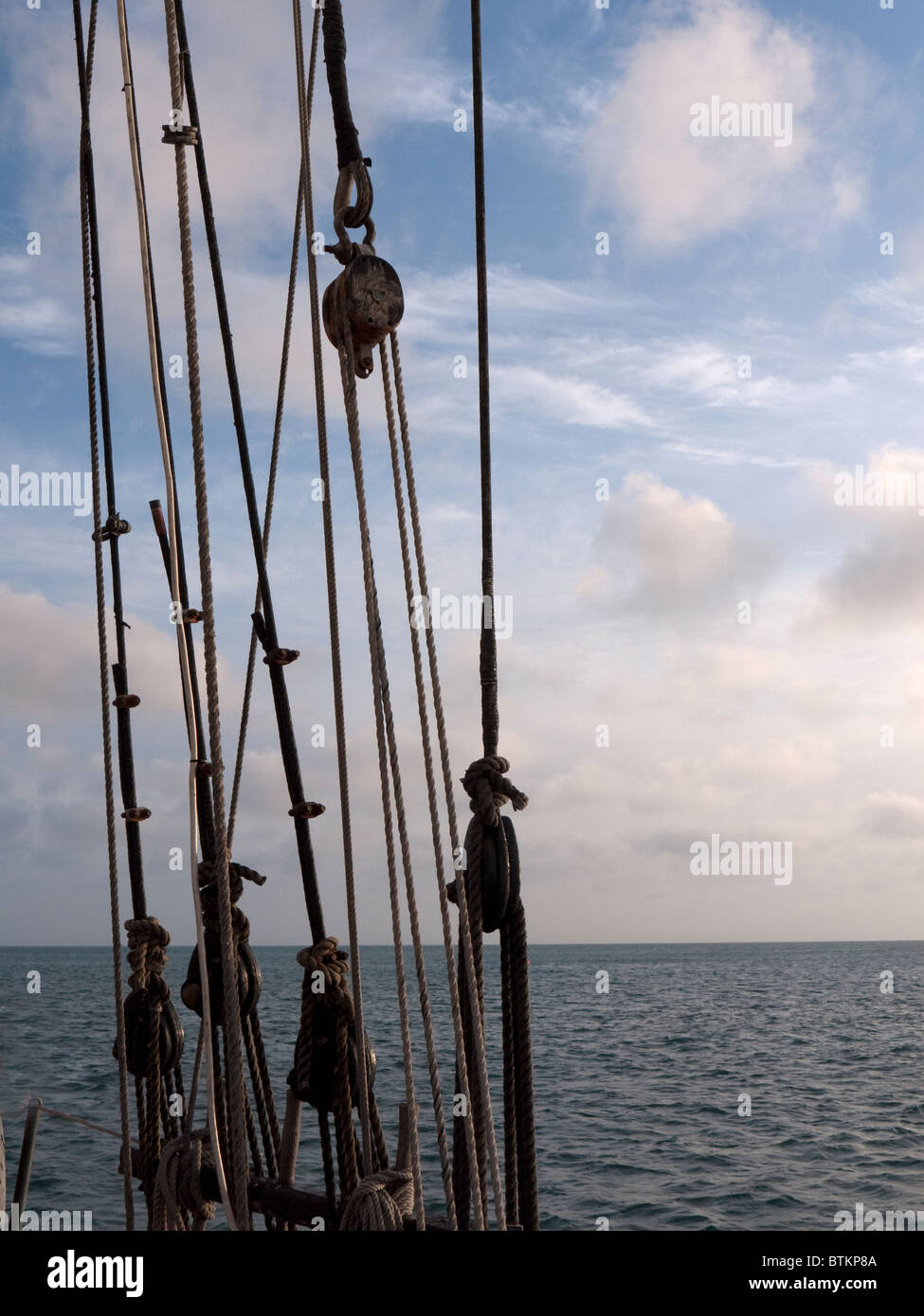 Sailing Ship the Schooner Appledore off Key West in Florida USA Stock ...