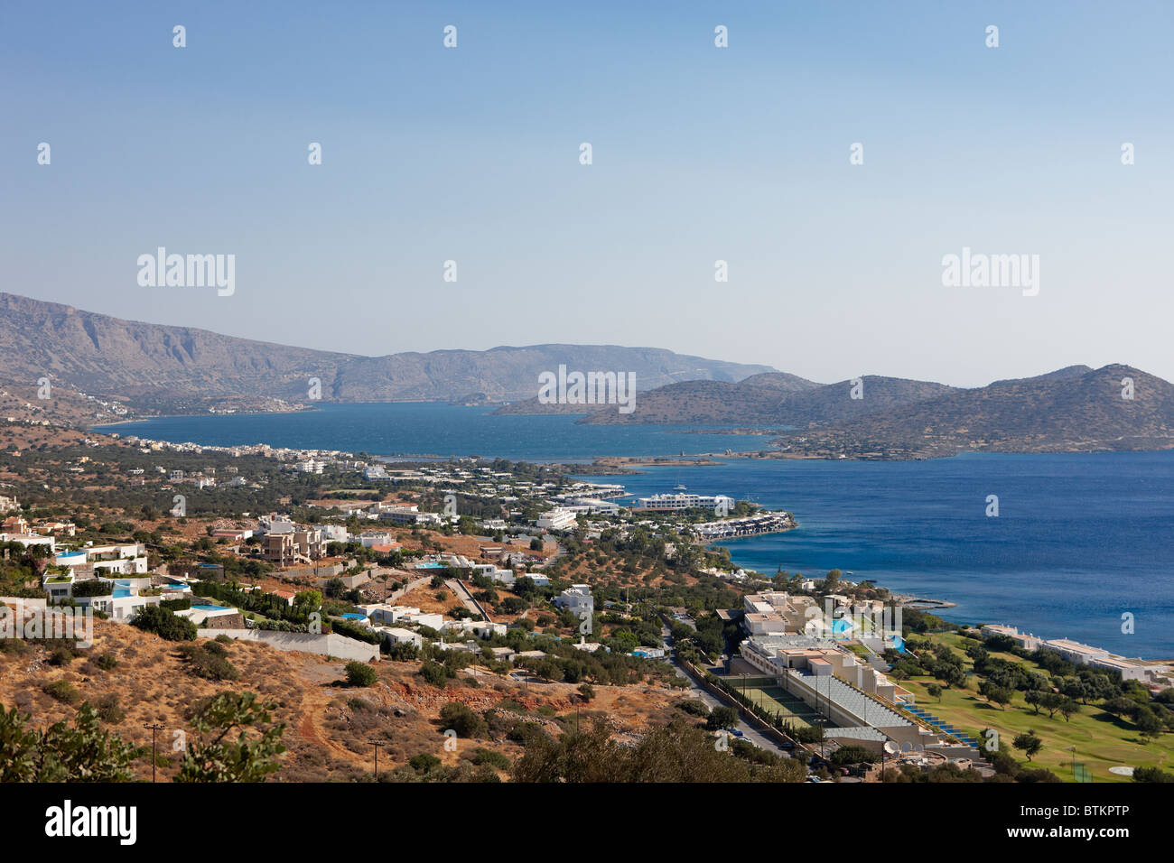 Gulf of Mirabello near Elounda village. Crete, Greece Stock Photo - Alamy