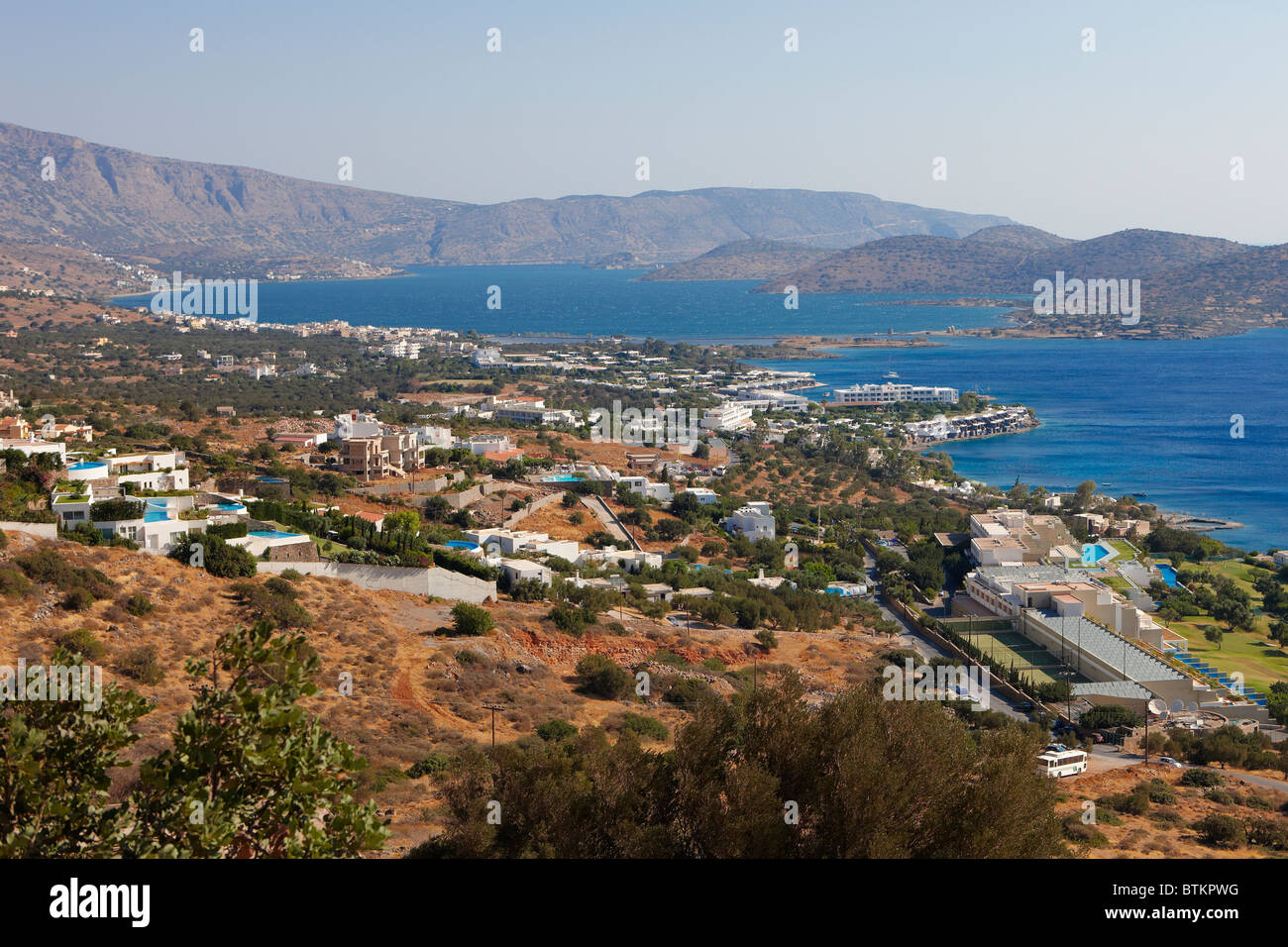 Gulf of Mirabello near Elounda village. Crete, Greece Stock Photo - Alamy
