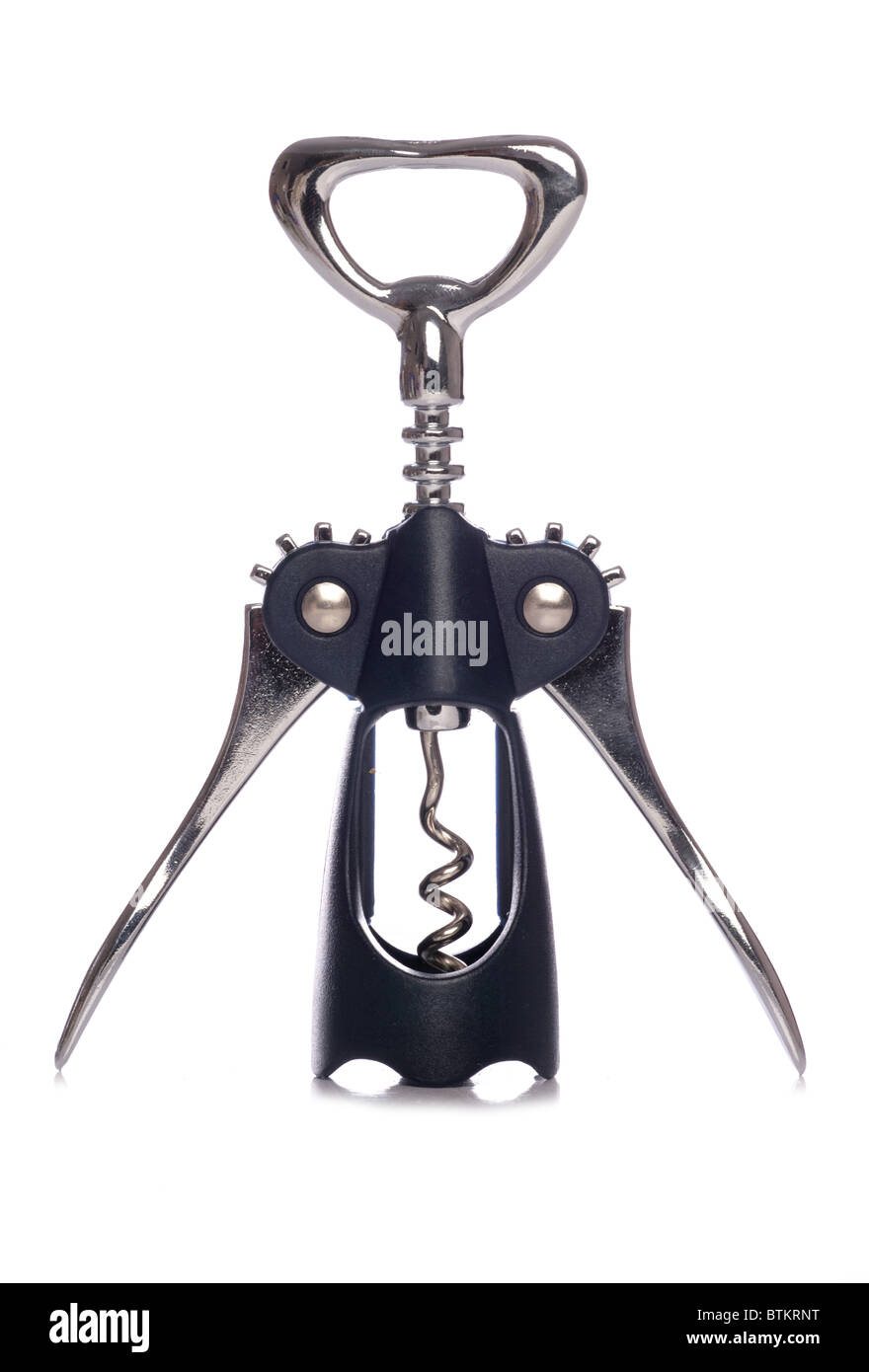 blue corkscrew isolated on white background Stock Photo - Alamy