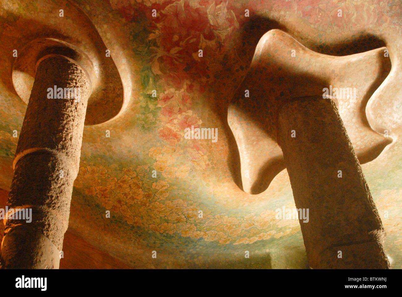La Pedrera House interior decoration. Antoni Gaudi, Barcelona Stock ...