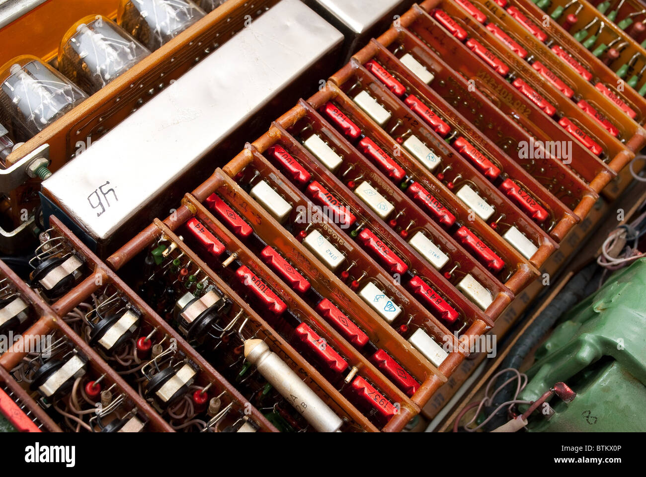 Old electronic block Stock Photo - Alamy