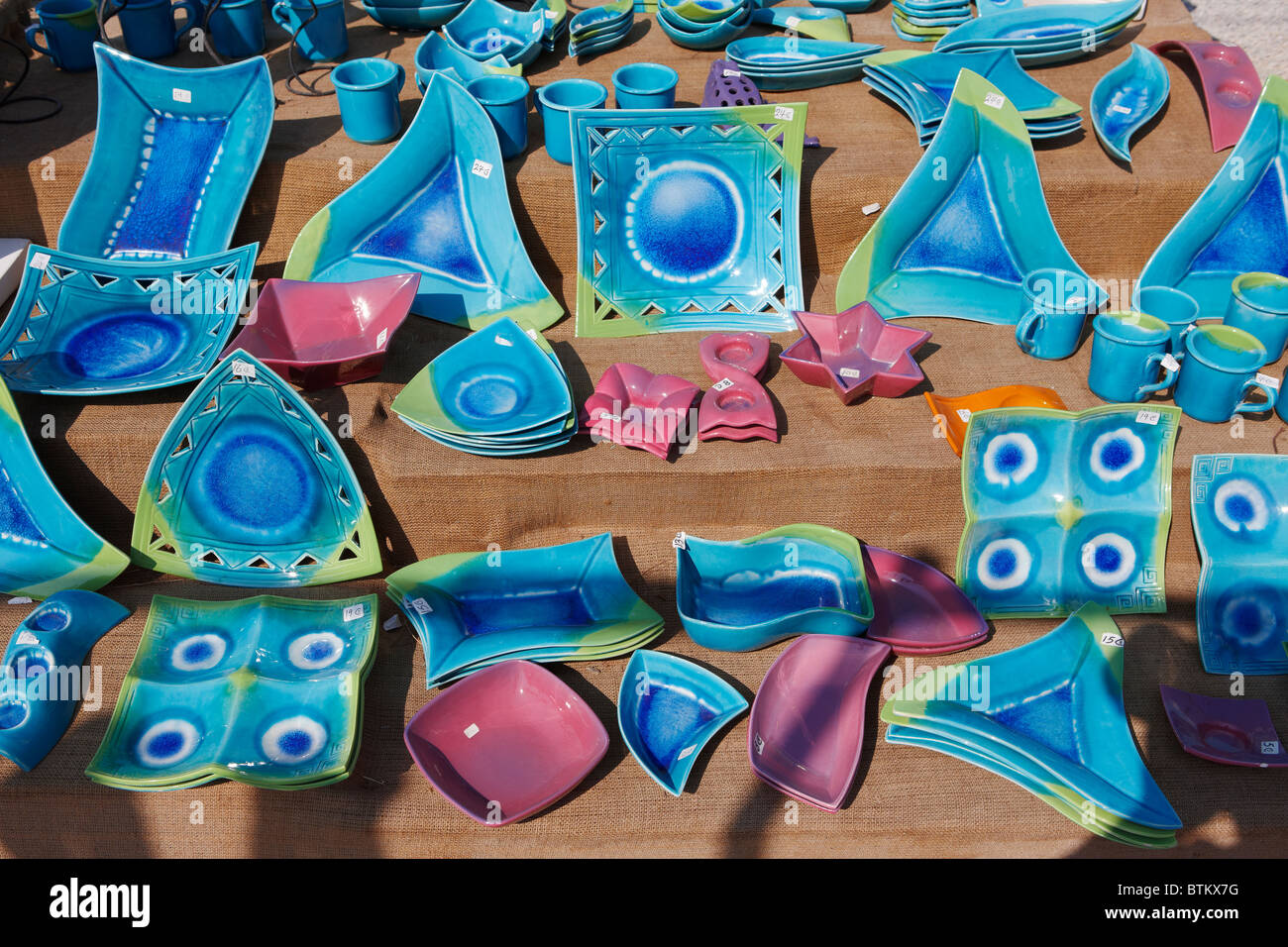 Pottery Market Crete Greece High Resolution Stock Photography and ...