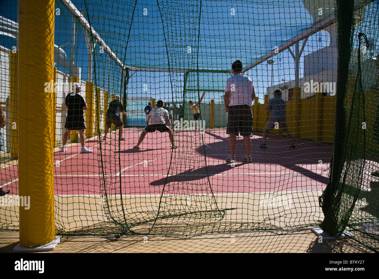 Deck quoit coit passengers Cruise Ship Azura Stock Photo - Alamy