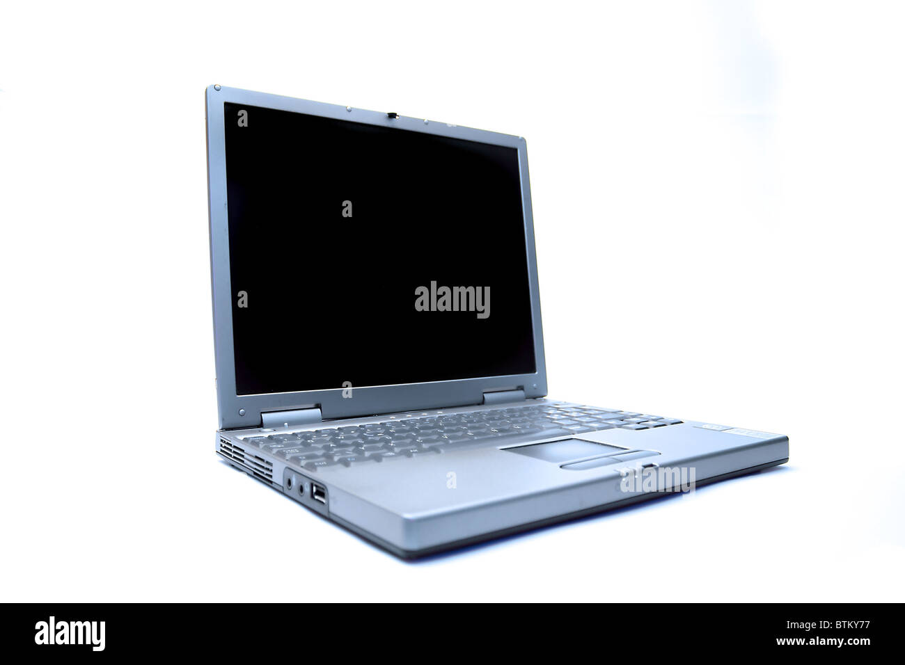 A simple notebook computer. All isolated on white background Stock ...