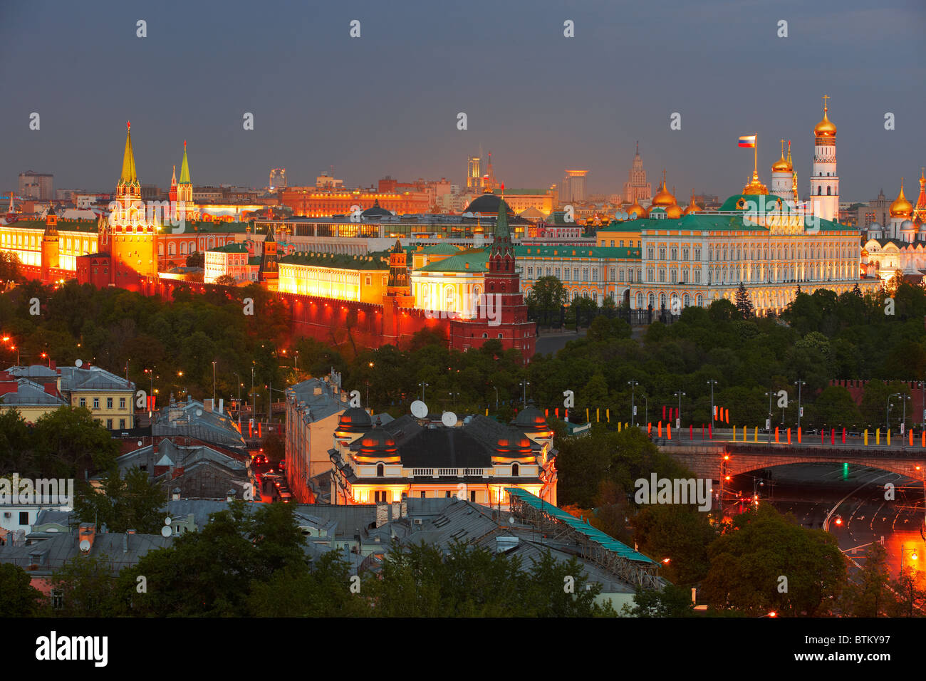 The Kremlin at night. Moscow, Russia Stock Photo - Alamy