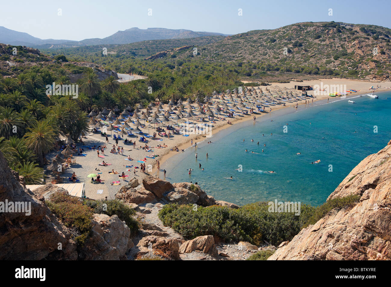 Palm beach vai crete greece hi-res stock photography and images - Alamy