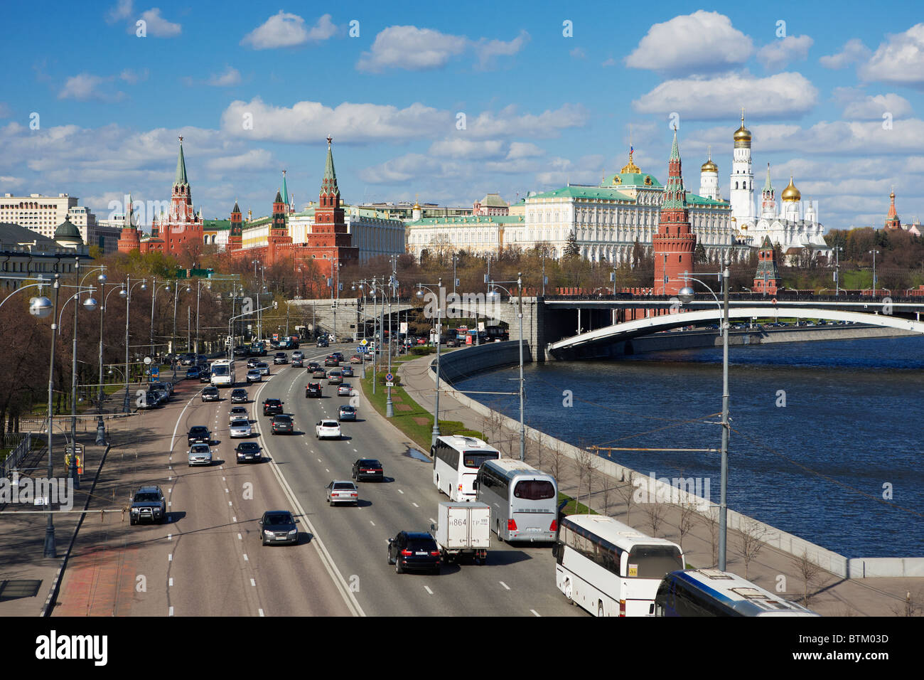 The Moskva river and the Kremlin. Moscow, Russia Stock Photo - Alamy