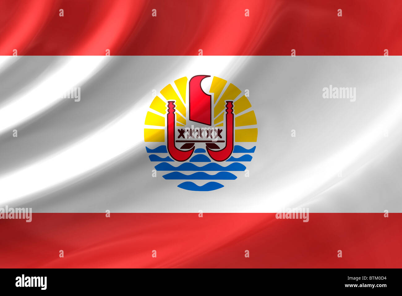 French Polynesia flag Stock Photo - Alamy