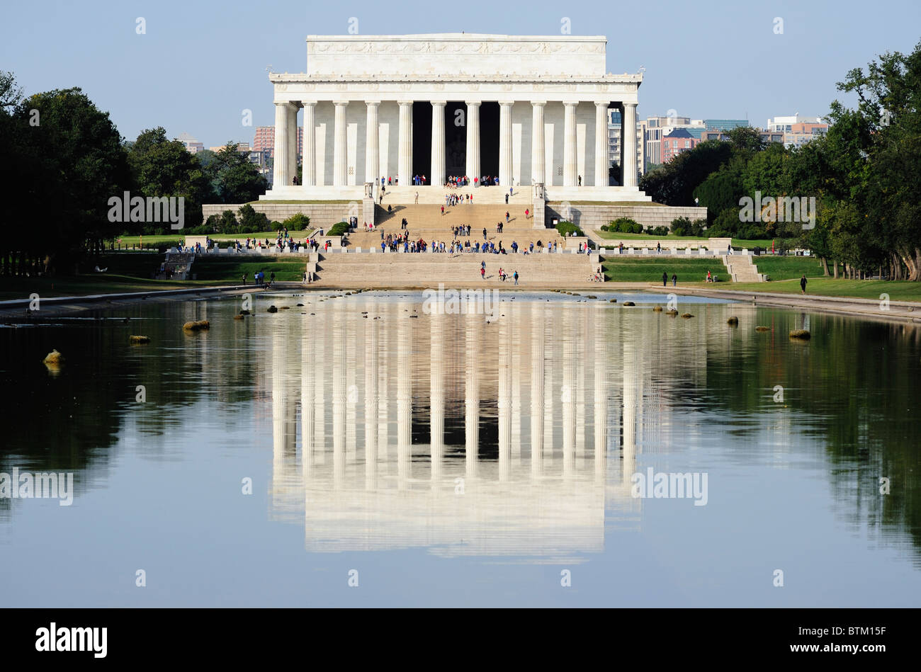 Lincoln Memorial at end of National Mall in Washington, District of ...